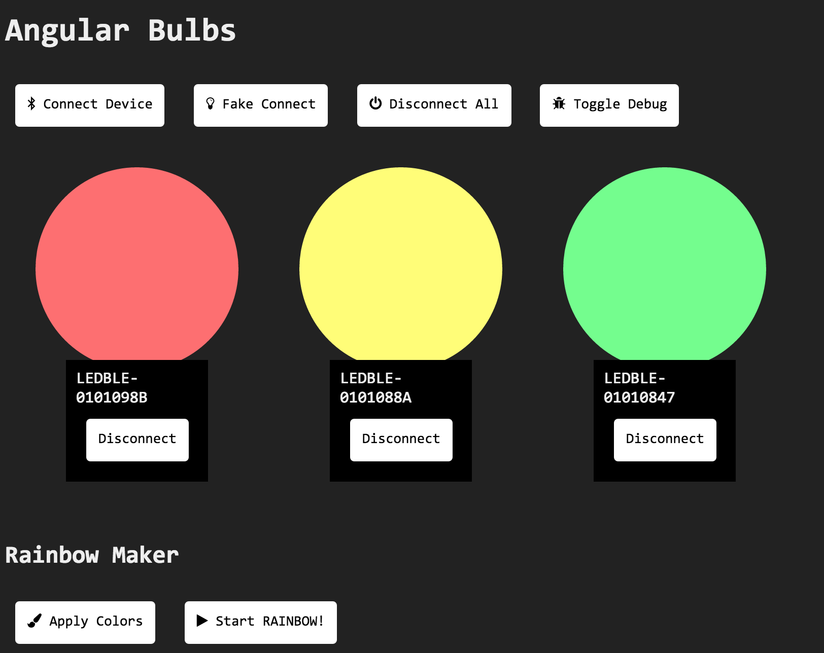 a screenshot of the app angular bulb screenshot